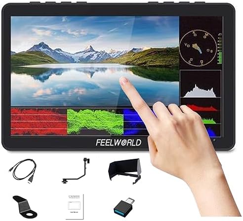 NEEWER F500 5.5 Inch Camera Field Monitor, HDR Touch Screen with 3D LUT ...