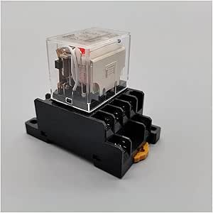 Relay 1pcs Ly4nj Hh64p Miniature Relay P143 14-Pin 10A with LED Intermediate Relay 12V / 24V ...