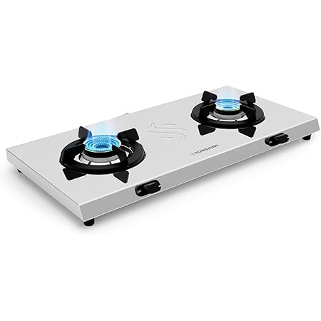 V-Guard VGD 260 SX 2 Burner Glass Gas STove : Amazon.in: Home & Kitchen