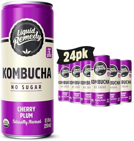 Amazon.com: Liquid Remedy Kombucha Sugar Free Organic Drink, Low ...