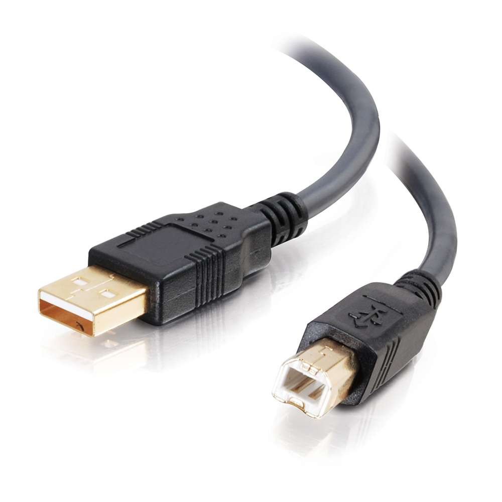 C2G/Cables to Go 29144 Ultima USB 2.0 A/B Cable, Black (16.4 Feet/ 5 ...
