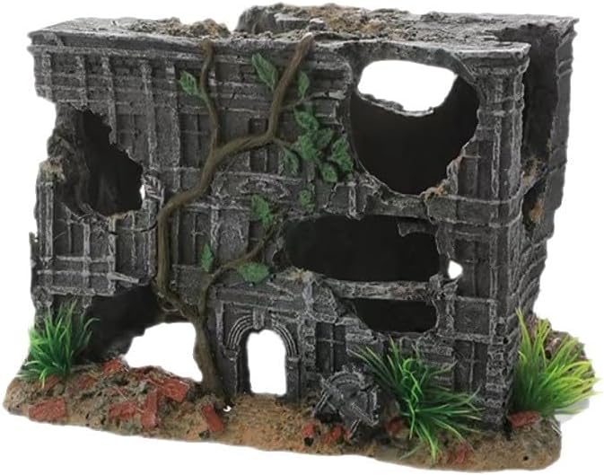Amazon.com: Wetandspicy Aquarium Ruins Decoration, Ancient Building ...
