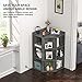 Amazon.com: Aheaplus Corner Cabinet, Corner Storage with USB Ports and ...