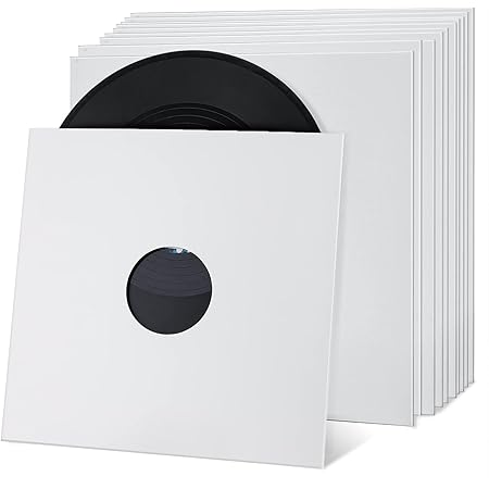 Facmogu 10PCS 12in Vinyl Record Jackets, 350gsm Cardboard Record ...