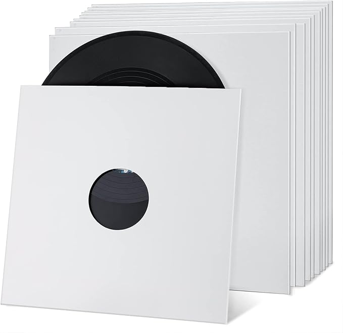 Amazon.com: Facmogu 10PCS 12in Vinyl Record Jackets, Thickened 350gsm ...