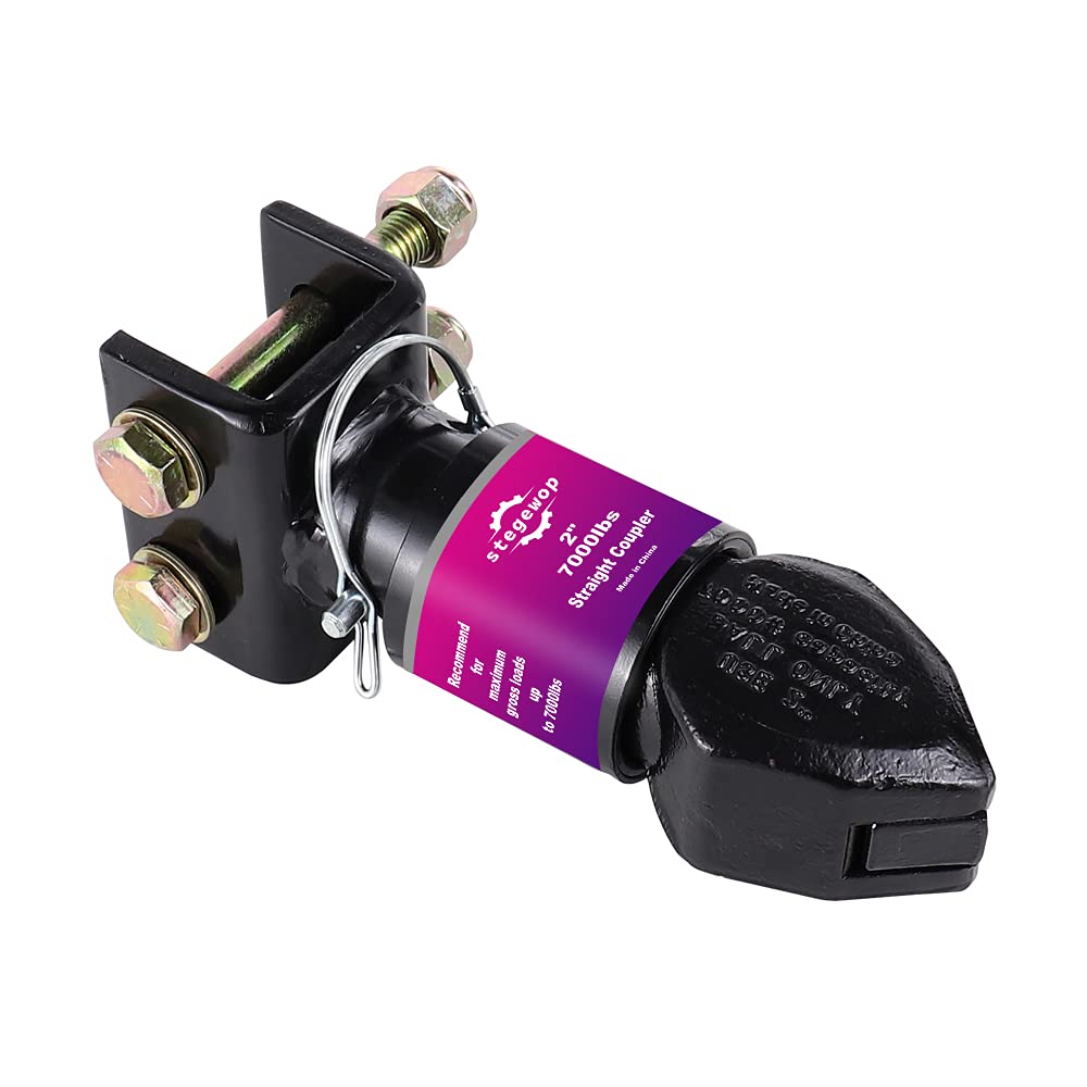 Amazon.com: 2" Adjustable Trailer Coupler with Trigger Latch SAE Class ...