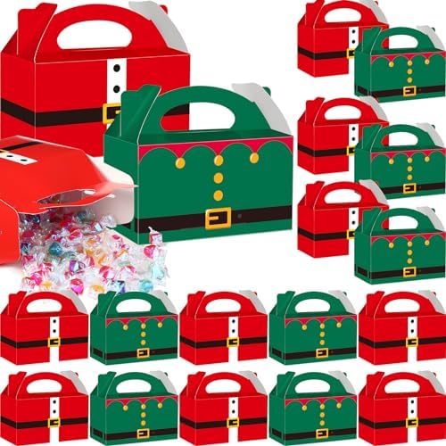 Amazon.com: JOYIN 24 PCS 3D Christmas House Cardboard Treat Boxes for ...