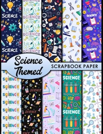 Science Themed Scrapbook Paper: 20 Double Sided Sheets 8.5 x 11 for ...