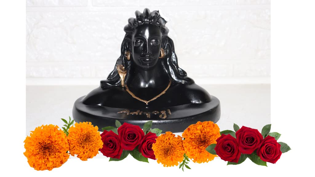 Buy KARARI® Aadi Yogi Shiva Decorative Showpiece (Black & Gold-Shiva ...