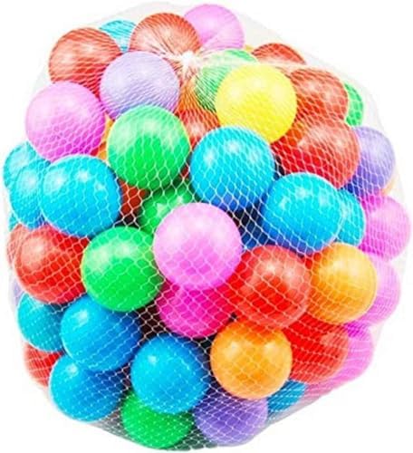 Multicolored Soft Plastic Balls, 50 Pieces, Crush Proof, BPA Free, for ...