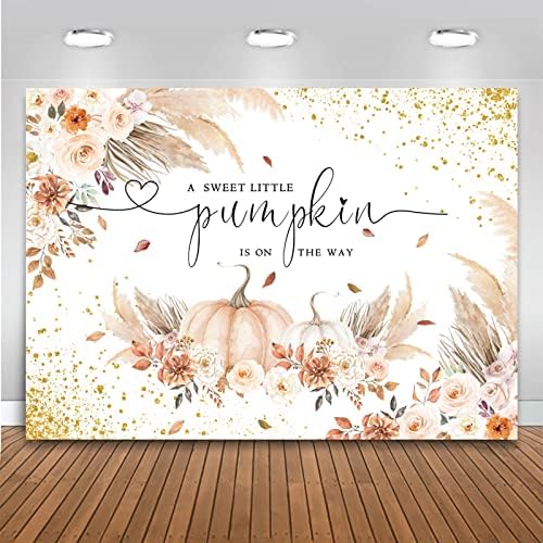 Amazon.com : Mocsicka Pumpkin Backdrop for Girl Boy Autumn Fall Pumpkin ...