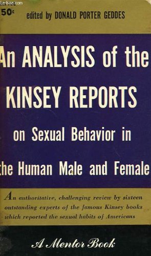 Buy An Analysis of the Kinsey Reports on Sexual Behavior in the Human ...