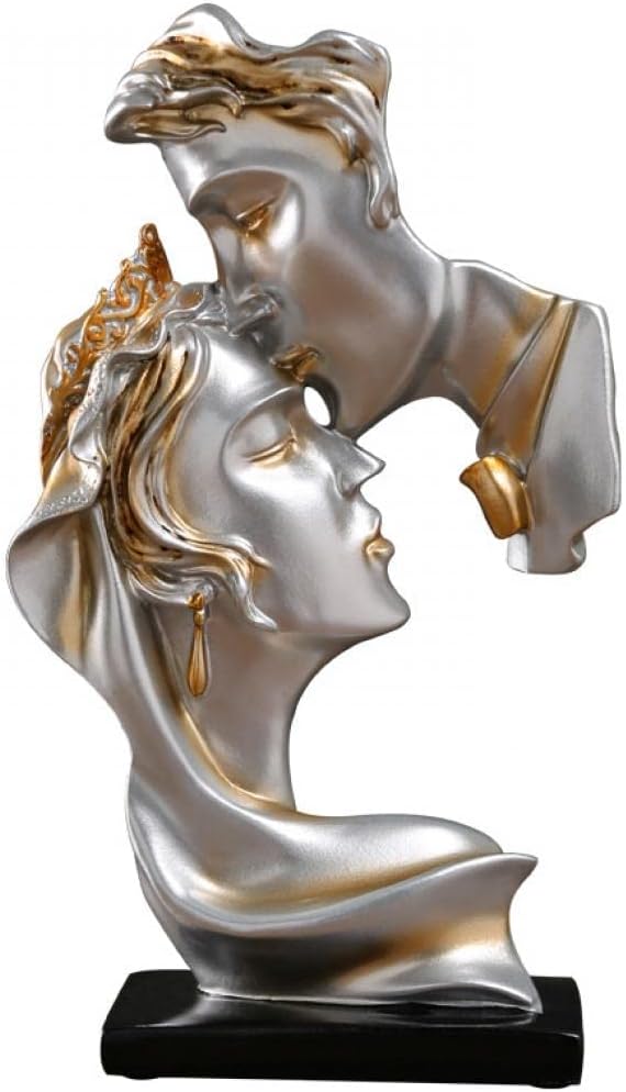 Couple Statue Gifts Lovers Sculpture, Couples Kiss Sculpture,Abstract ...