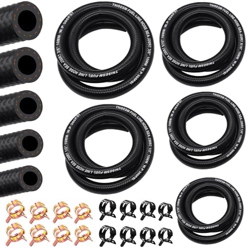 Tnisesm 5 Size Fuel Hose Line - 3/8" 1/2" 5/16" 1/4" 3/16" ID NBR ...
