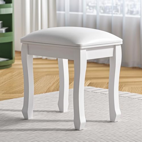 Organizedlife Square Dressing Table Stool, High Elastic Spones Vanity ...