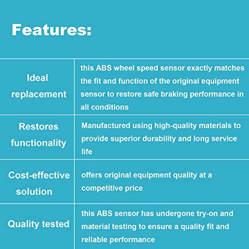 Snapklik.com : Ensun 34521164651 Front + 34521164652 Rear ABS Wheel ...