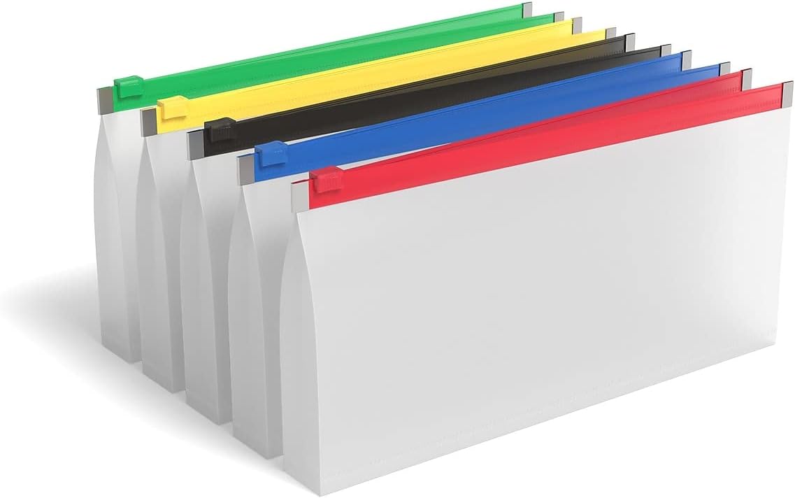 Amazon.com : Staples 344891 Poly Zip Envelopes Check Size Clear With ...