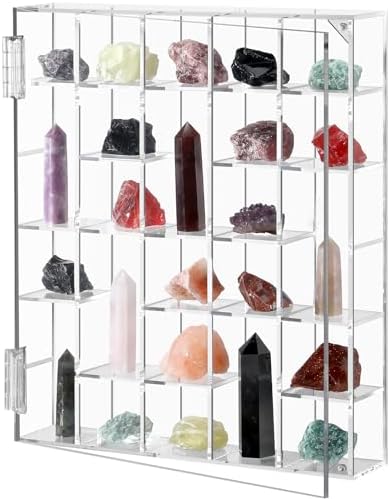 Amazon.com: Acrylic Glass Display Case for Rocks, Minerals & Figurines ...