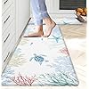 Amazon.com: chiinvent Coastal Beach Kitchen Rugs Set of 2 Anti Fatigue ...