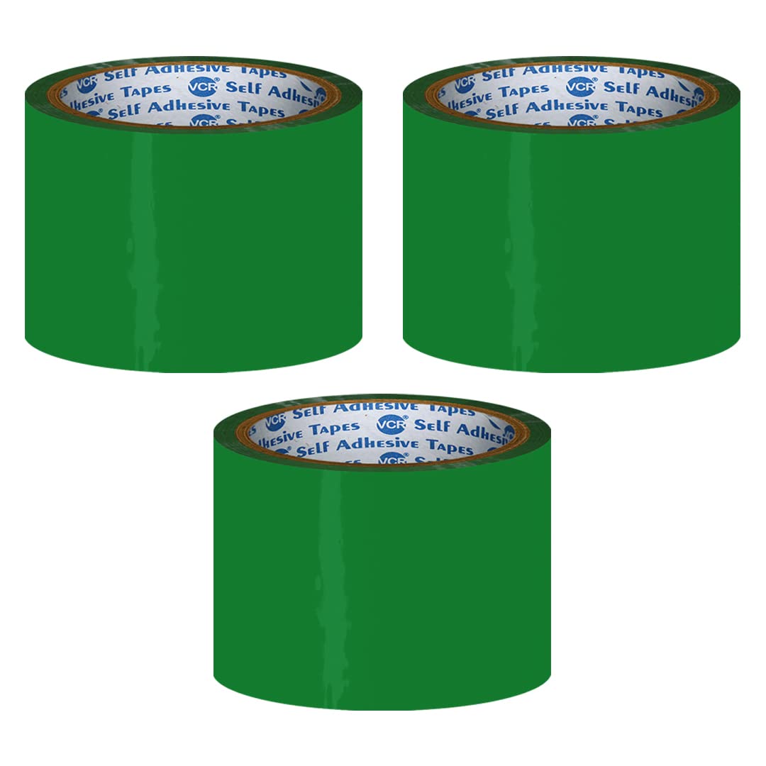 VCR Green Color Tape - 50 Meters in Length - 60mm / 2.5" Width - 03 ...