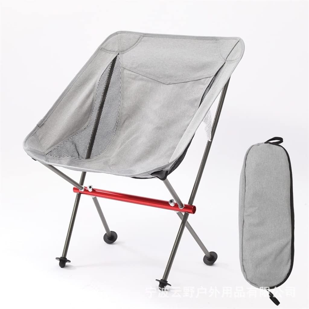MADALIAN Portable Folding Camping Chair Outdoor Moon Chair Collapsible ...
