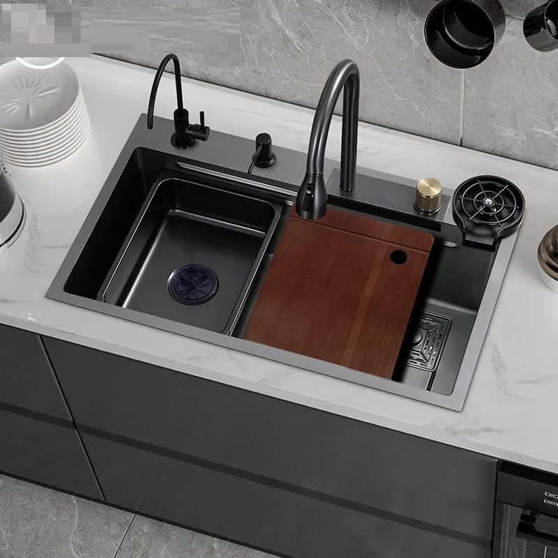 QIMAGE Kitchen Sink with ANTI SCRATCH HONEYCOMB DESIGN Integrated ...