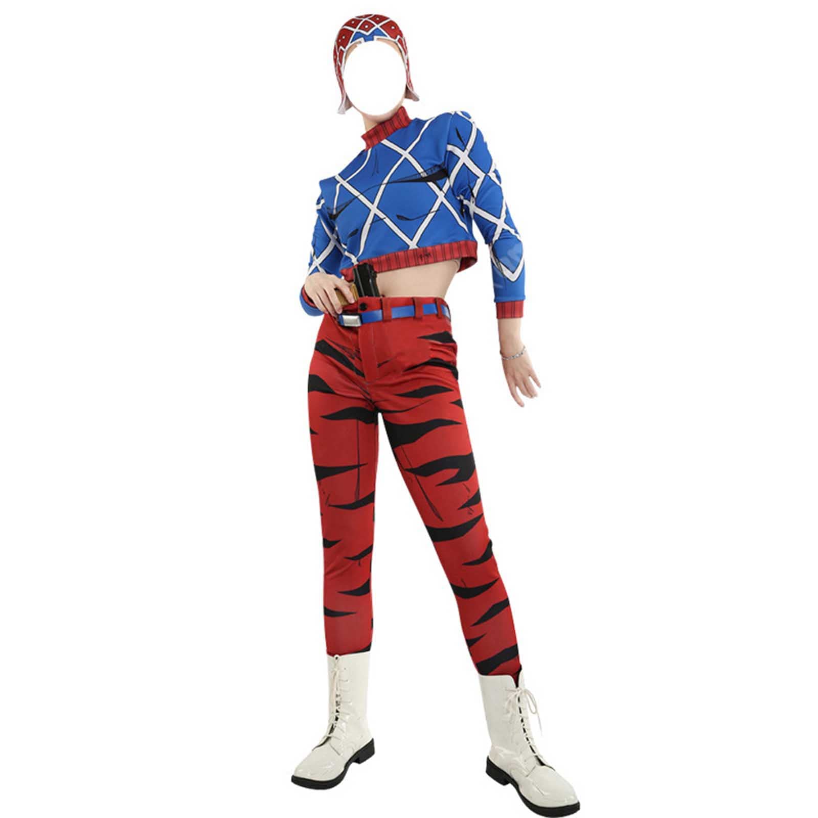 Helltaker Anime Bizarre Adventure Guīdo Mista Cosplay Costume for ...