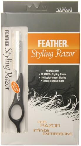 Amazon.com: Feather Styling Razor with Standart Kit, Black : Beauty ...