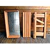 northbeam Folding Utility Table and Potting Bench, Natural Stained ...