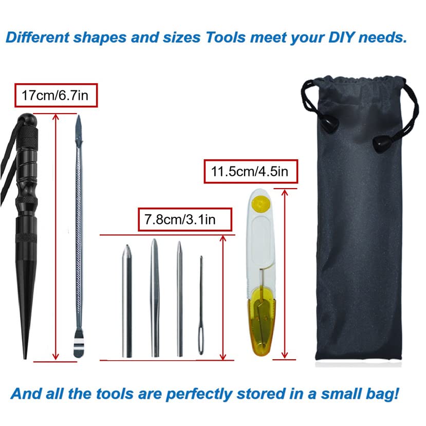 Snapklik.com : 7 Pieces Paracord FID Set Knotters Tool Paracord Marlin ...