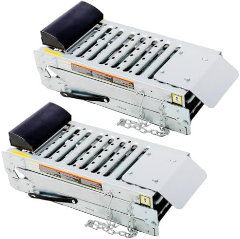 Amazon.com: 2 Sets Foldable Ferruginous Car Ramp, Portable Easy Fold ...