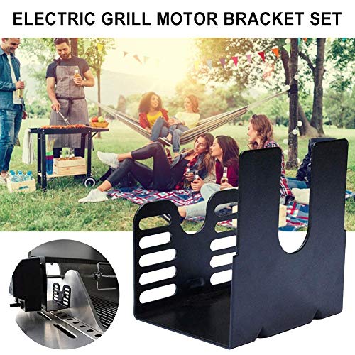 QUUY Electric Grill Motor Bracket Set, Stainless Steel Rotisserie ...