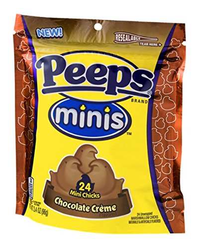 Amazon.com : Peeps Minis Mini Chicks Chocolate Creme - 24 CT : Grocery ...