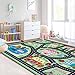 Amazon.com: LTKOUGFAM kids Playmat Car Rug, Kids Play Rugs Town City ...