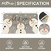 Amazon.com: AnyDesign Christmas Winter Doormat Snowman Front Door Mat ...