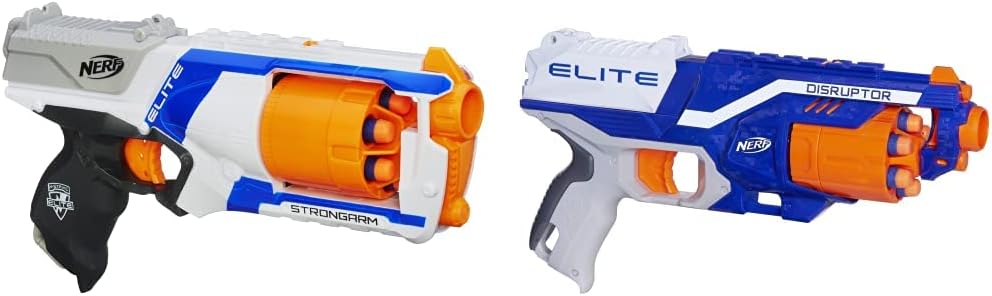 Nerf N Strike Elite Strongarm Toy Blaster + NERF Disruptor Elite Blaster (Amazon Exclusive ...