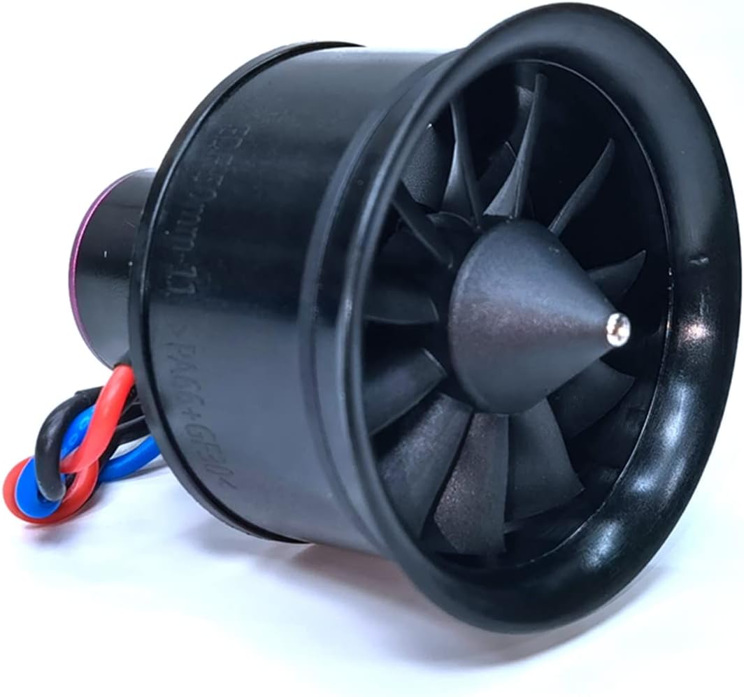 DoBoFo EDF 50mm 3S 4900KV 11 Blades 12.6V Electric Ducted Fan, Hobby RC Jet Engine Propeller, RC ...