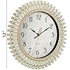 Amazon.com: Noamus 12" Retro Wall Clock, Silent Non-Ticking Round Clock ...