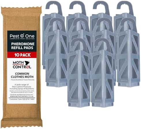 Entopest - Premium Moth Killer | 10 Refill Pads & 5 Reusable Hangers ...
