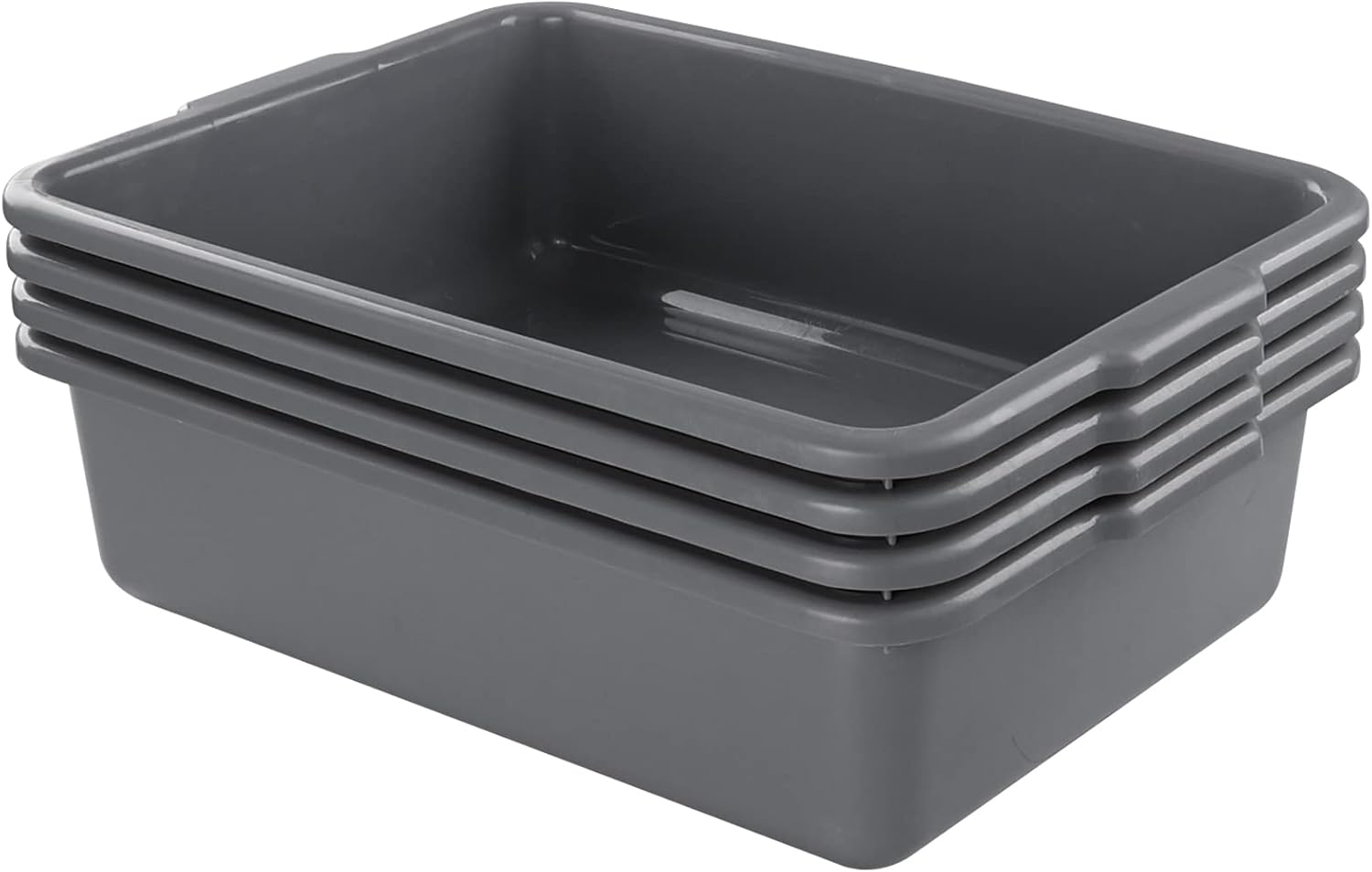 Amazon.com: Minekkyes 4-Pack 25 L Commercial Bus Box/Tote Box, Plastic ...