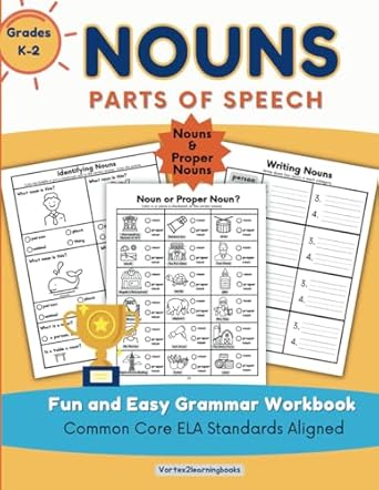 Nouns: Parts Of Speech - Fun and Easy Grammar Workbook: Common Core ELA ...