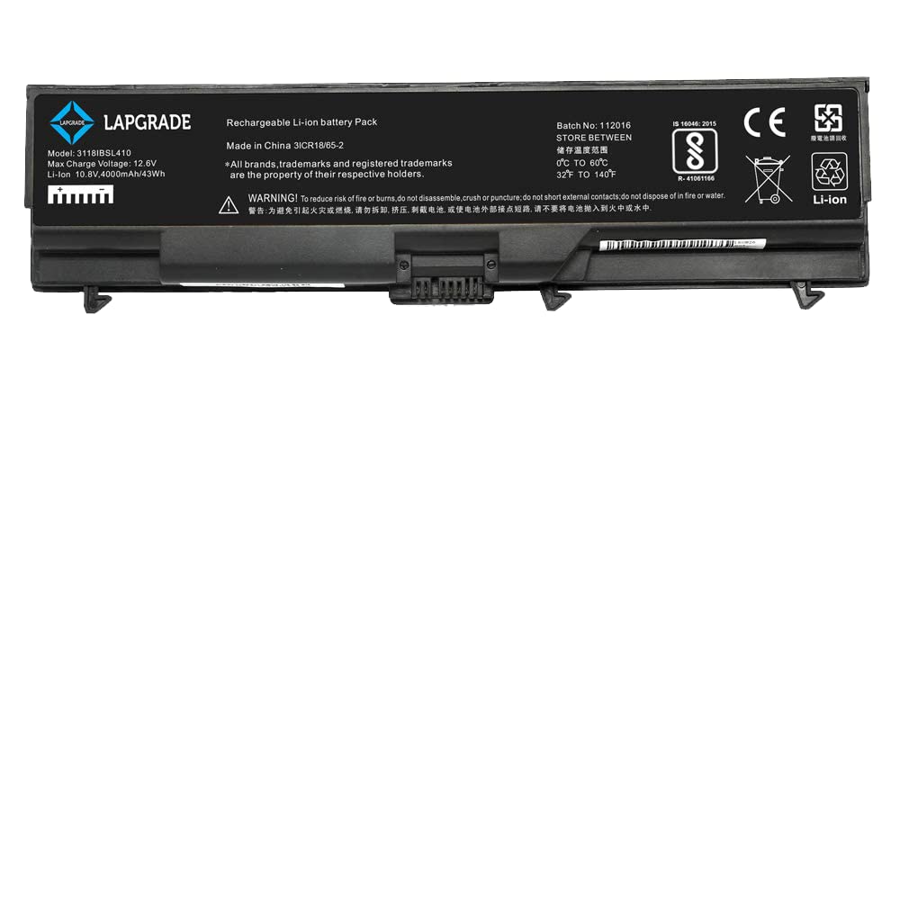 Lapgrade Battery for Lenovo ThinkPad E40 E50 Edge 14" 15" 42T4737 ...