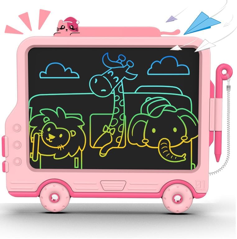 Amazon.com: FLUESTON LCD Writing Tablet for Kids Car Shape, Kids Toys ...