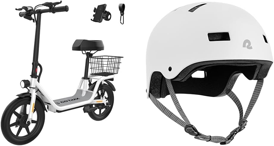 Amazon.com: Gotrax Flex Electric Scooter with Seat for Adult Commuter ...