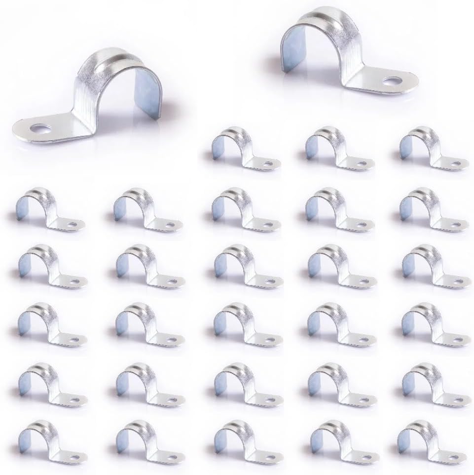 Amazon.com: 30-Pack 3/4" EMT Conduit Straps - Zinc Plated Steel Single ...