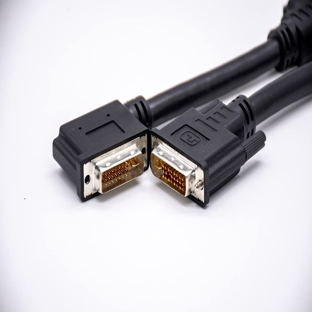Amazon.com: Elecbee DVI Male 24+5pin Straight to DVI Male 24+5pin Left ...