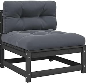 Yisssmeng Garten-Mittelsofa aus massivem Kiefernholz, Modulsofa für ...