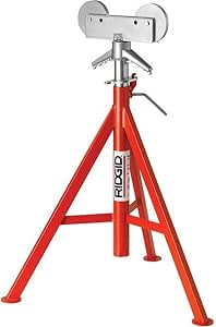 Ridgid 56672 Roller Head High Pipe Stand : Amazon.com.mx: Herramientas ...