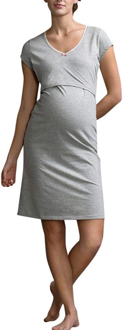 Huixin Maternity Damen Umstandskleid Umstandsmode Festliches ...