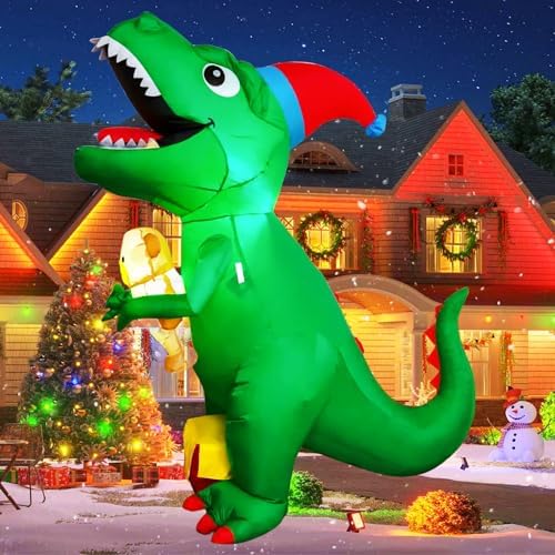 Amazon.com: Joiedomi 6 FT Tall Christmas Inflatable Santa Santa on ...